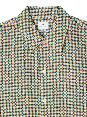 Paul Smith Geo Tile Print Shirt - Neutrals