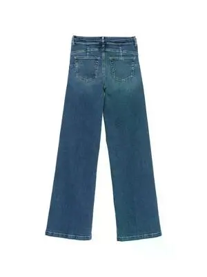 Liu Jo Logo Buckle High-waisted Jeans