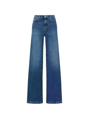 Liu Jo Logo Buckle High-waisted Jeans - Blue