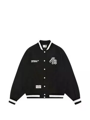 AAPE BY *A BATHING APE Logo Detail Bomber Jacket - Black