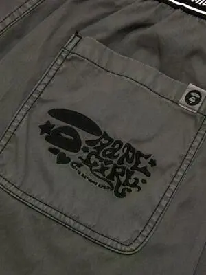 AAPE BY *A BATHING APE Logo Patch Trousers