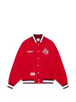 AAPE BY *A BATHING APE Logo Detail Bomber Jacket - Red