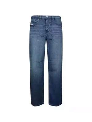 DIESEL® Cotton Wide-leg Jeans