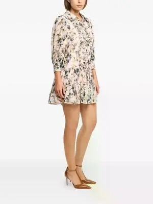 Cinq À Sept Rhys Floral-print Tiered Dress