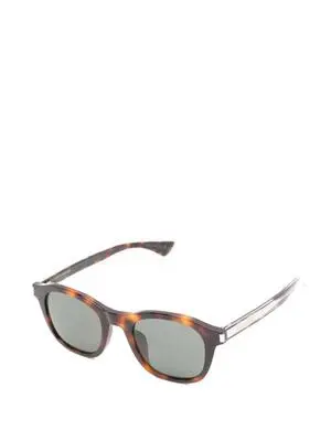 Saint Laurent Square Frame Sunglasses - Brown