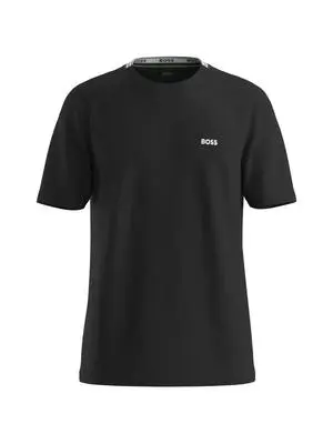 BOSS Embroidered-logo T-shirt In Cotton Piqu