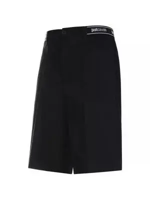 Just Cavalli Logo Waistband Knee-length Shorts