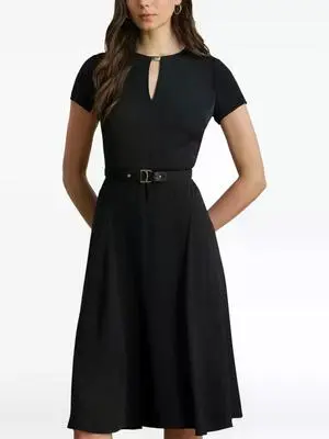 Ralph Lauren Keyhole Detail Midi Dress