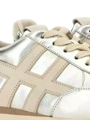 Hogan H671 Lace-up Sneakers - Silver