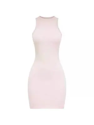 Vetements Round-neck Mini Dress - Neutrals