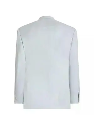 Dolce & Gabbana Shantung Viscose Double-breasted Jacket - Blue