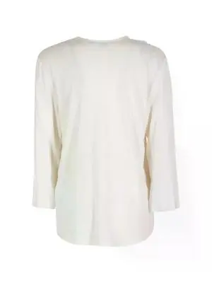 Seventy V-neck Ruffled Blouse - Neutrals