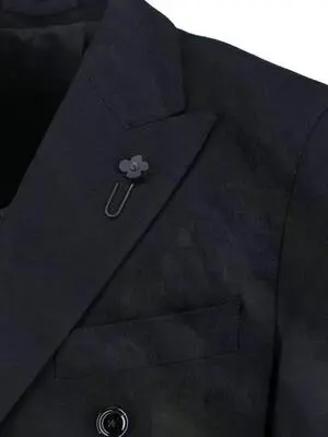 LARDINI Double-breasted Blazer - Blue