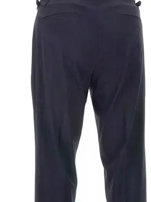 BARBA NAPOLI Virgin Wool Pleat Buckle Trousers