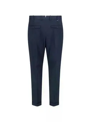 PT TORINO Pleated Cuffed Trousers