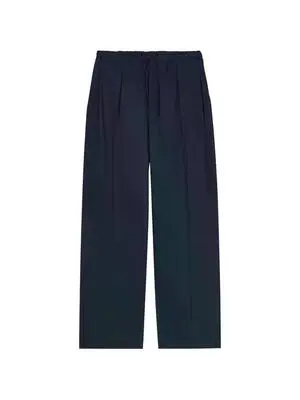 Closed Wynston Drawstring Pleated Wide Leg Trousers - Blue