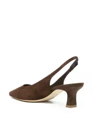 JULIE DEE Slingback Heeled Pumps - Brown