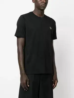 Paul Smith Zebra Logo-patch T-shirt - Black