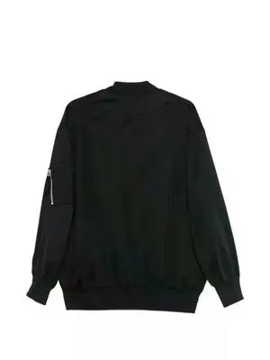 Comme Des Garçons V-neck Zip-up Bomber Jacket