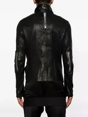 ISAAC SELLAM EXPERIENCE Zip-up Leather Jacket - Black
