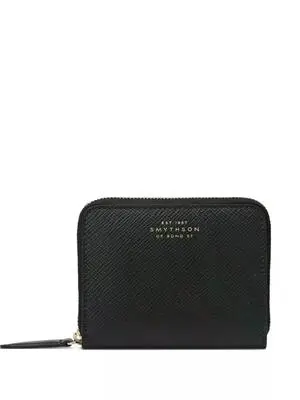 Smythson Small Panama Zip-around Wallet - Black