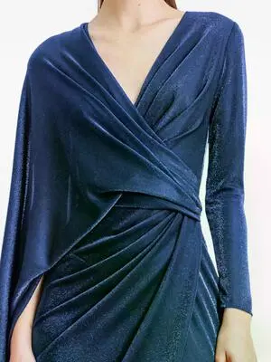 GEMY MAALOUF Draped Cape-sleeve Maxi Dress
