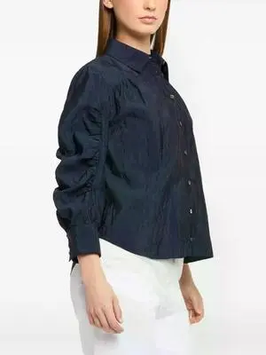 Cinq À Sept Lazo Ruched Shirt