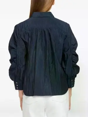 Cinq À Sept Lazo Ruched Shirt