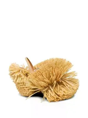 Moschino Cork And Cotton Blend Sandals - Neutrals