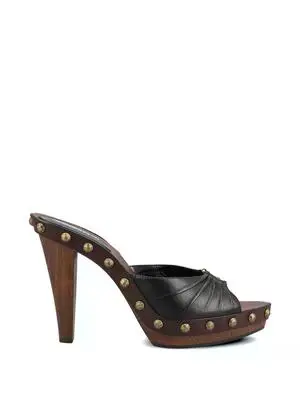 Saint Laurent Babylone Studded Leather Sandals