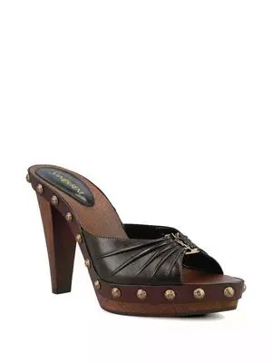 Saint Laurent Babylone Studded Leather Sandals
