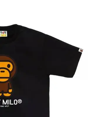 A BATHING APE Baby Milo Graphic T-shirt - Black
