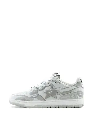 A BATHING APE Star Camouflage Lace-up Sneakers