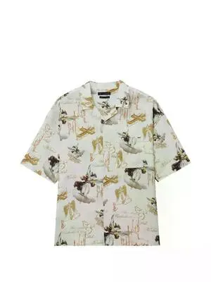 FIVE CM Patterned Short-sleeve Shirt - Neutrals