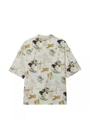 FIVE CM Patterned Short-sleeve Shirt - Neutrals