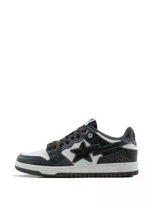 A BATHING APE Star Detail Lace-up Sneakers - Black
