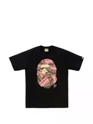 A BATHING APE Printed T-shirt - Black