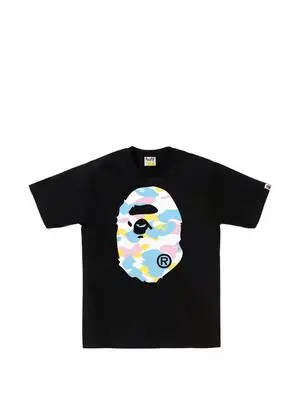 A BATHING APE Camouflage Graphic T-shirt - Black