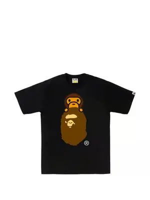 A BATHING APE Milo On Ape Head T-shirt - Black