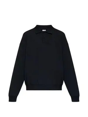 Vetements Long-sleeve Buttoned Polo Shirt - Black