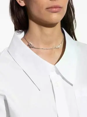 Givenchy Crystal-embellished Necklace - Silver