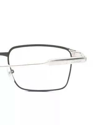 Cartier Rectangle Frame Glasses - Grey