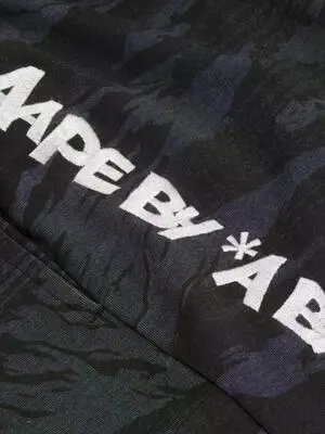 AAPE BY *A BATHING APE Camouflage Print Shorts With Appliqué Detailing