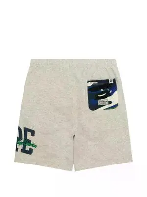 AAPE BY *A BATHING APE Embroidered Logo Camouflage Pocket Shorts