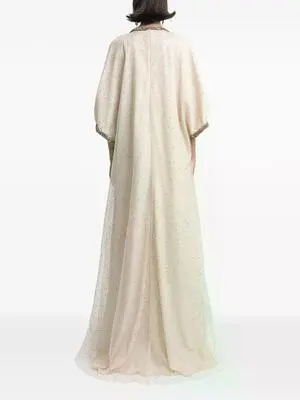 GEMY MAALOUF Maxi Dress With Embellishments - Neutrals