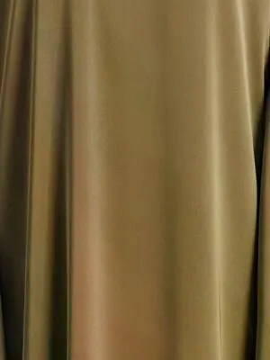 GEMY MAALOUF Beaded Collar Ruffled Maxi Dress