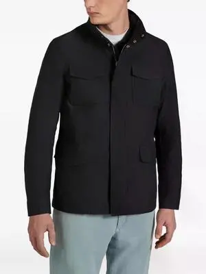 SLOWEAR Field Jacket With High Neck And Zip Fastening