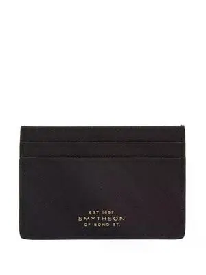 Smythson Panama Flat Cardholder - Black