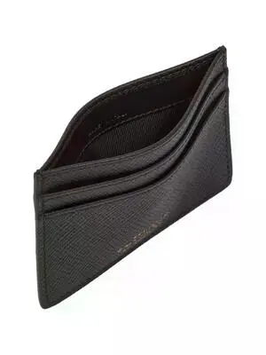 Smythson Panama Flat Cardholder - Black