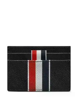 Thom Browne Rwb-stripe Card Holder - Black